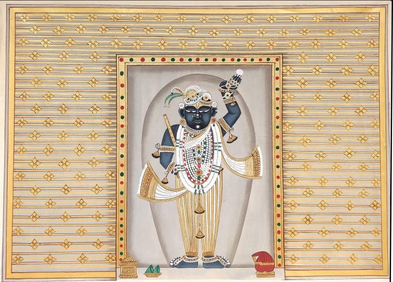 Shrinathji Pichwai Paintings | Buy Shrinathji Wall Art on Canvas Online ...