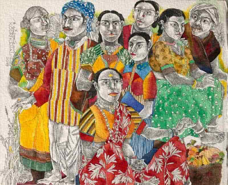 Artist Laxma Goud | Buy Laxma Goud Original Drawings, Paintings ...