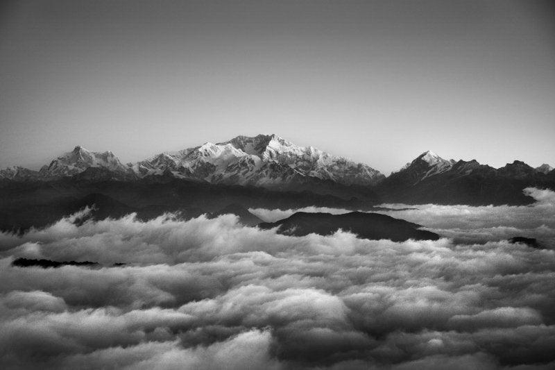 "Landscape 1": Grey Photography (11x17) by Satyaki Biswas | ArtZolo.com