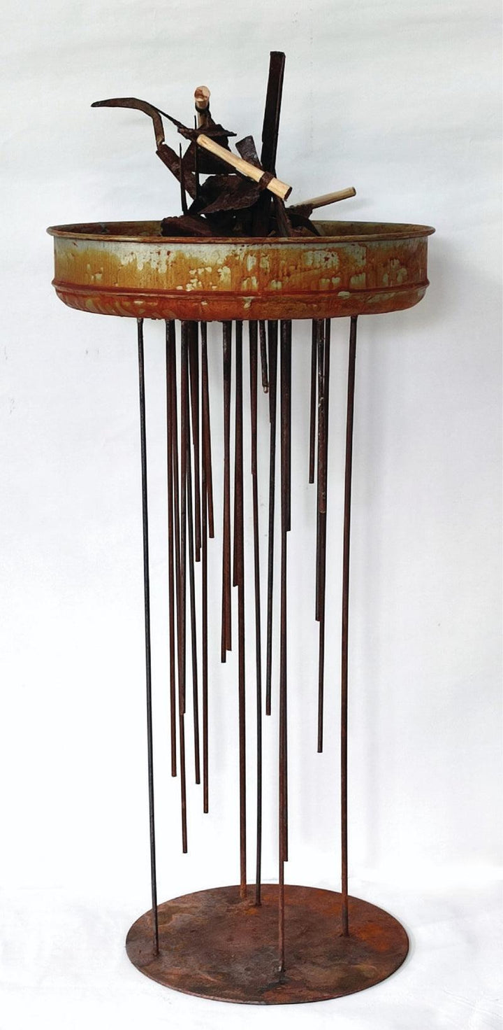 "Transformation": Brown Sculpture by Chintada Eswararao | ArtZolo.com