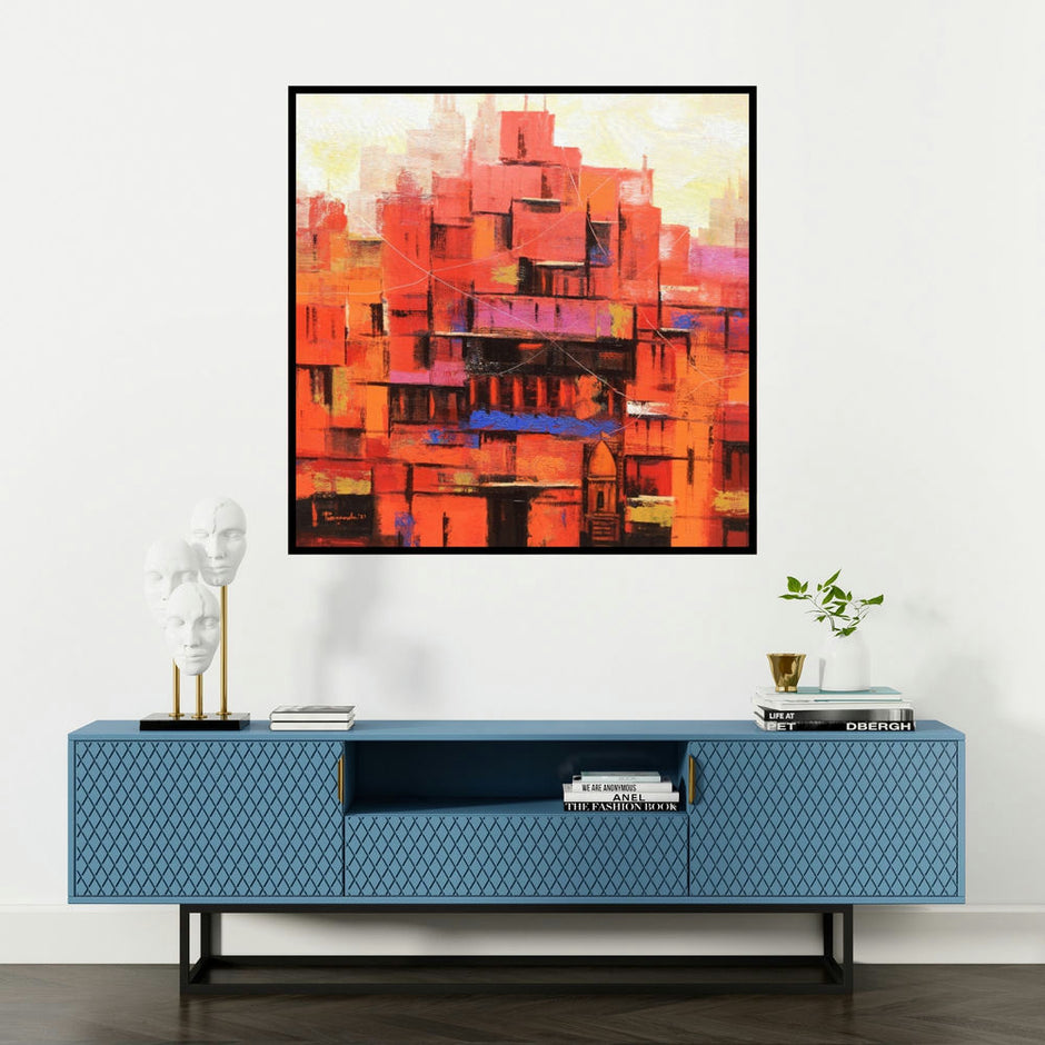 Abstract CityScape Paintings | Buy Abstract CityScape Art Online ...