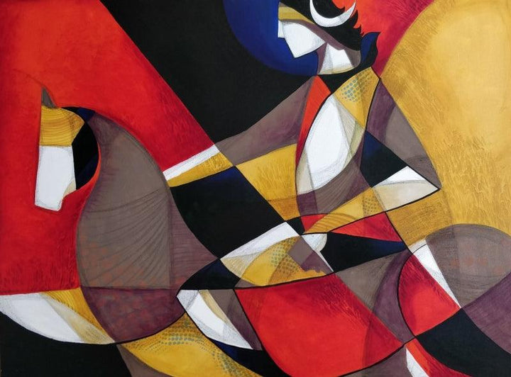 Yellow Abstract Art & Paintings | Buy Yellow Abstract Wall Art Online ...