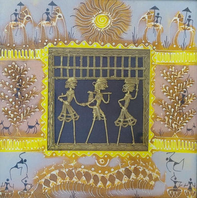 Buy Dokra Art Paintings Online | Authentic Indian Art | ArtZolo.com