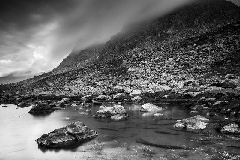 "Landscape 17": Grey Photography (11x17) by Satyaki Biswas – ArtZolo.com