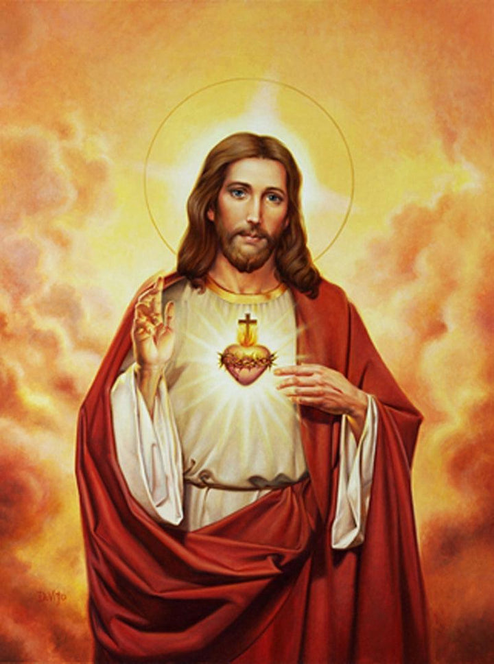 Sacred Heart Of Jesus Paintings & Art | Buy Modern Sacred Heart Wall ...