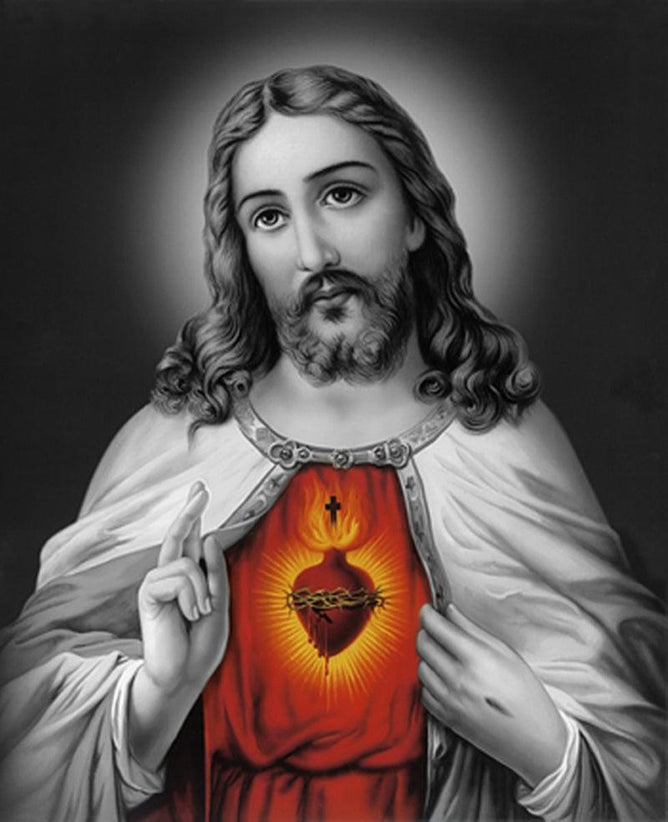 Sacred Heart Of Jesus Paintings & Art | Buy Modern Sacred Heart Wall ...