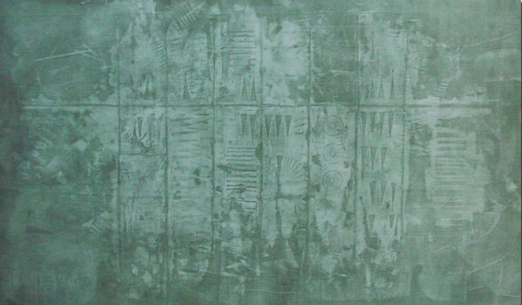 "Solid Green Abstract Ii": Green Acrylic Painting by Mohit Bhatia ...