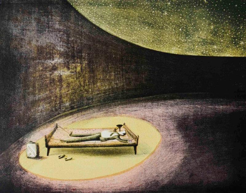 "The Lab Rat For Intellect": Light Brown Mixed Media Painting by ...