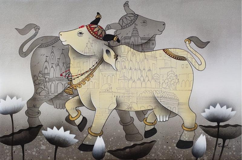 Tirth 2 painting by Paras Parmar | ArtZolo.com