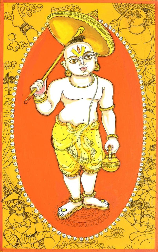Vamana Avatar Brass Vamana Avatar Of Lord Vishnu Statue With Abhishekh